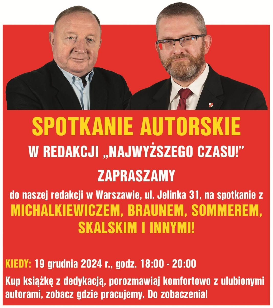 Braun, Michalkiewicz i Korwin-Mikke! Zapraszamy na przedświąteczny kiermasz książek - NCZAS.COM